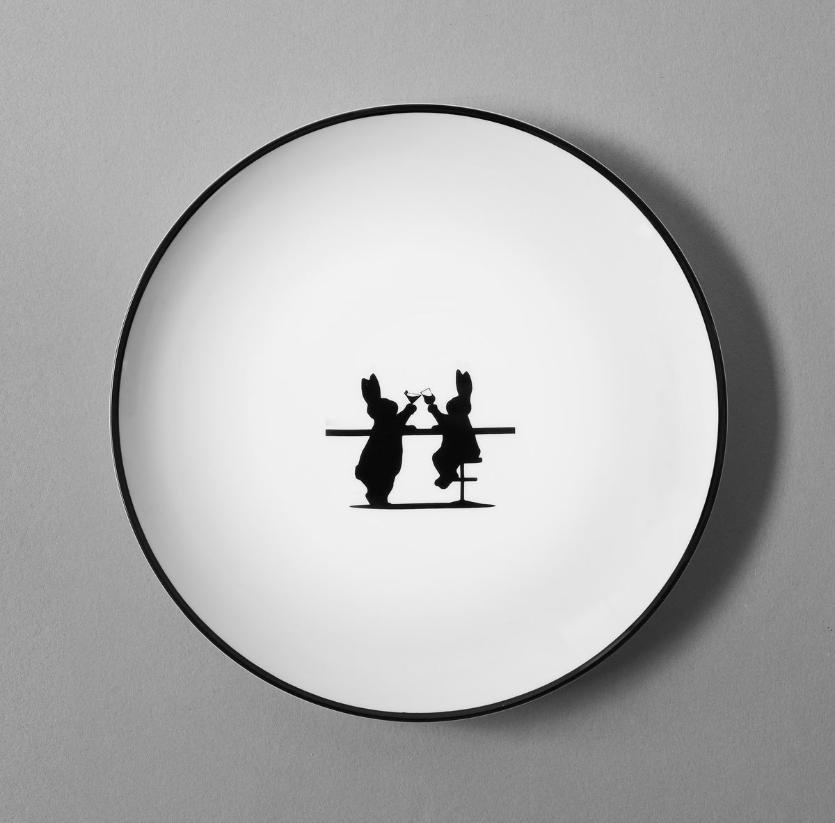 Rabbit Plates | Hand Decorated Fine China Plates | HAM