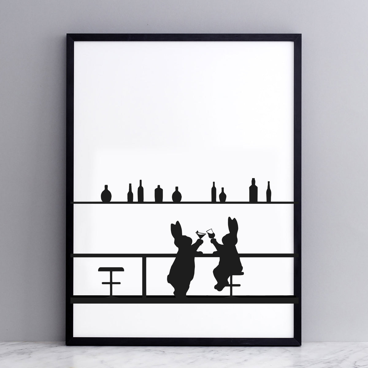 Rabbit Prints | Rabbit Wall Art on Handmade Screen Prints | HAM